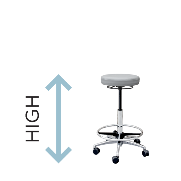 Kebu High Gas Lift Stool | Alevo